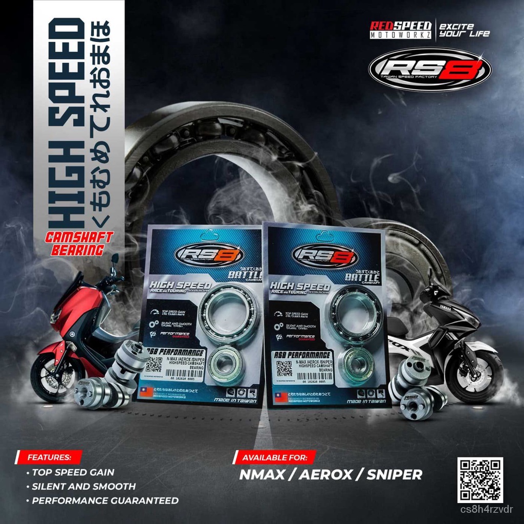 RS8 HIGH SPEED CAMSHAFT BEARING (NMAX/AEROX) | Shopee Philippines