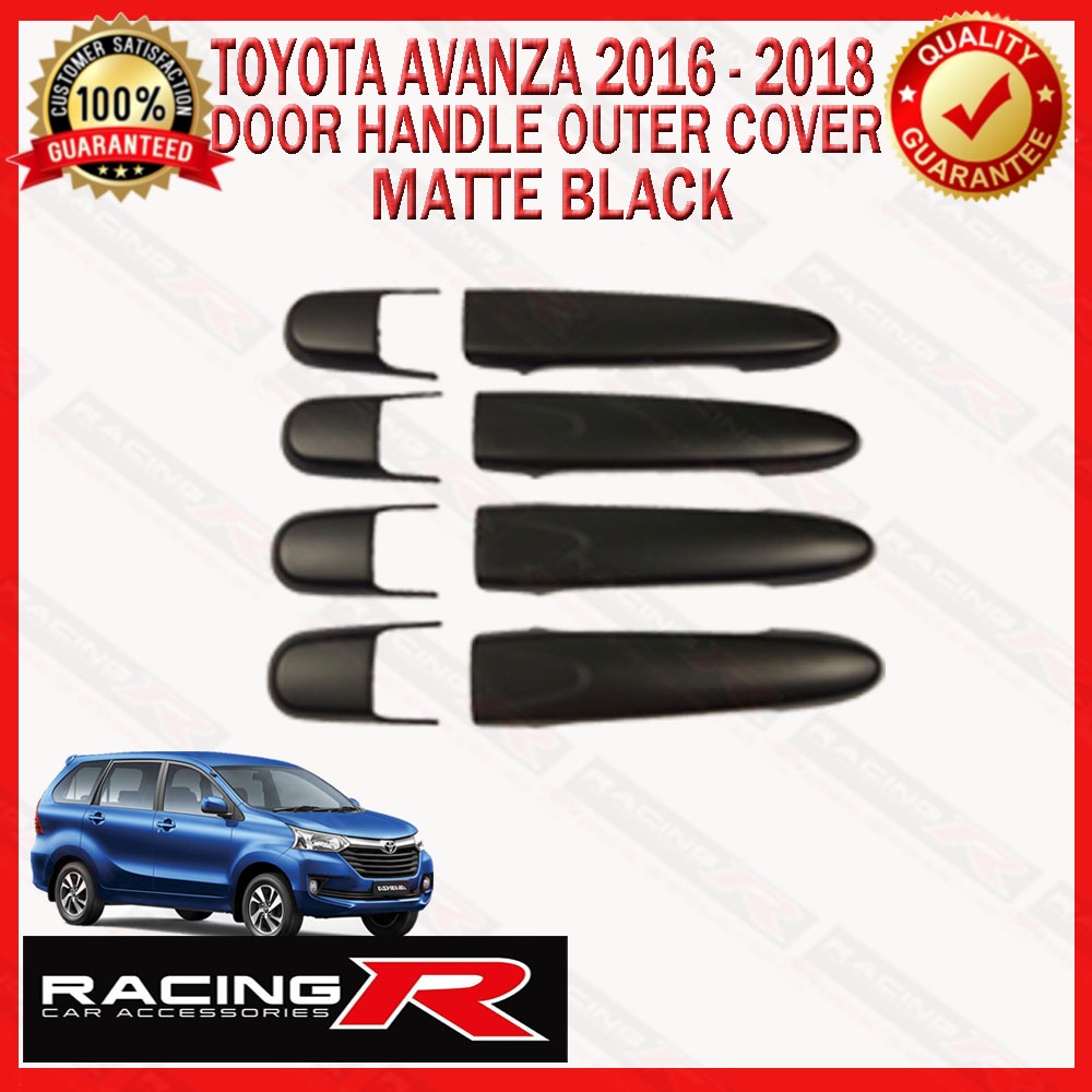 Toyota Avanza 2016 to 2018 Door Handle Outer Garnish Cover Matte Black ...