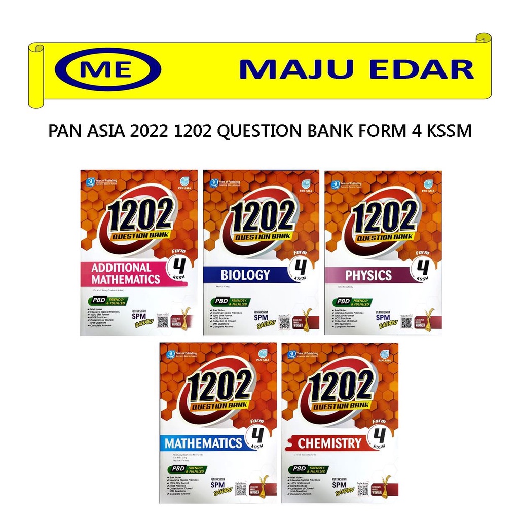 PAN ASIA 2022 1202 BANK SOALAN TINGKATAN 4 KSSM/ 1202 QUESTION BANK FORM 4 KSSM | Shopee Philippines