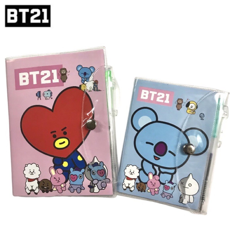 BTS BT21 Small A7 Notebook with Ballpen | Shopee Philippines
