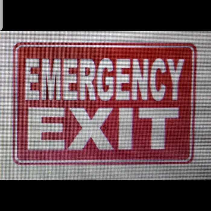 SAFETY EXIT SIGN ACRYLIC K3 RAMBU SAFETY EMERGENCY EXIT 20X30CM ...