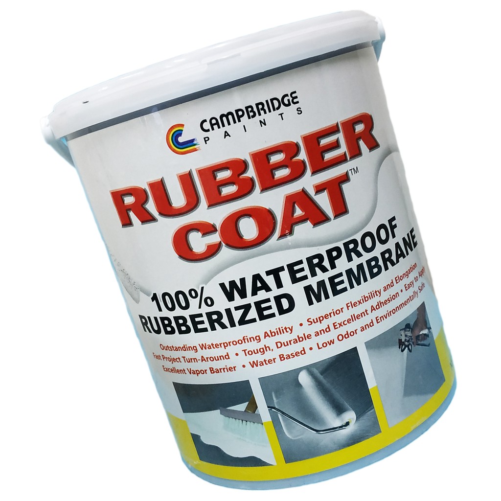 ( 4 LITER ) CAMPBRIDGE RUBBER COAT == BLACK == 100% WATER PROOF ...