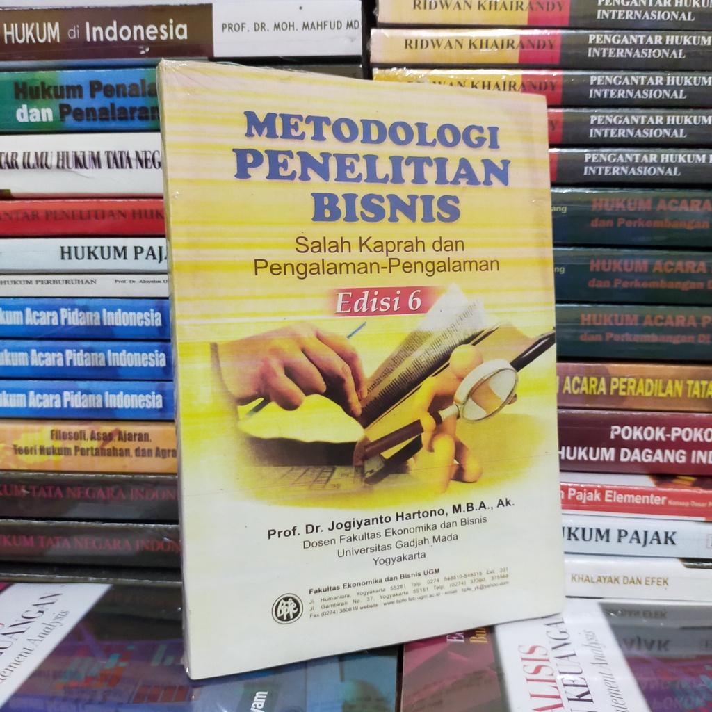 Business Research Methodology 6th edition by Jogiyanto Hartono | Shopee ...