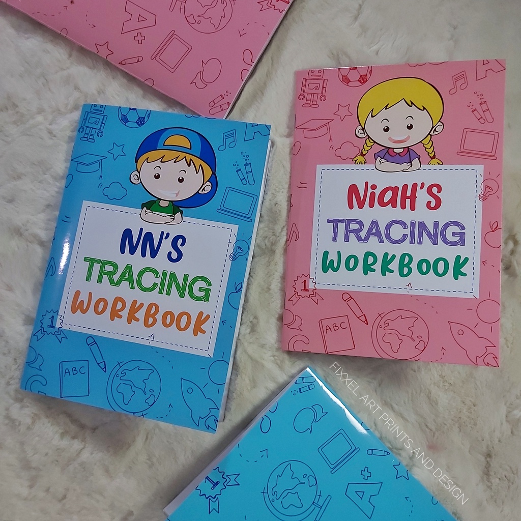 Personalized Workbook: Tracing Name Numbers Alphabet Shapes | Shopee ...