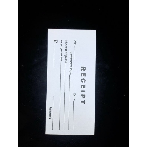 Cash Receipts - All White/Carbonized - No serial (10PADS) | Shopee ...