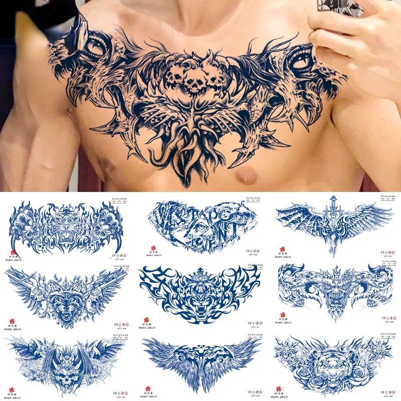 Juice Chest Tattoo Sticker Waterproof Lasts For 15 Days Magic Tattoos ...