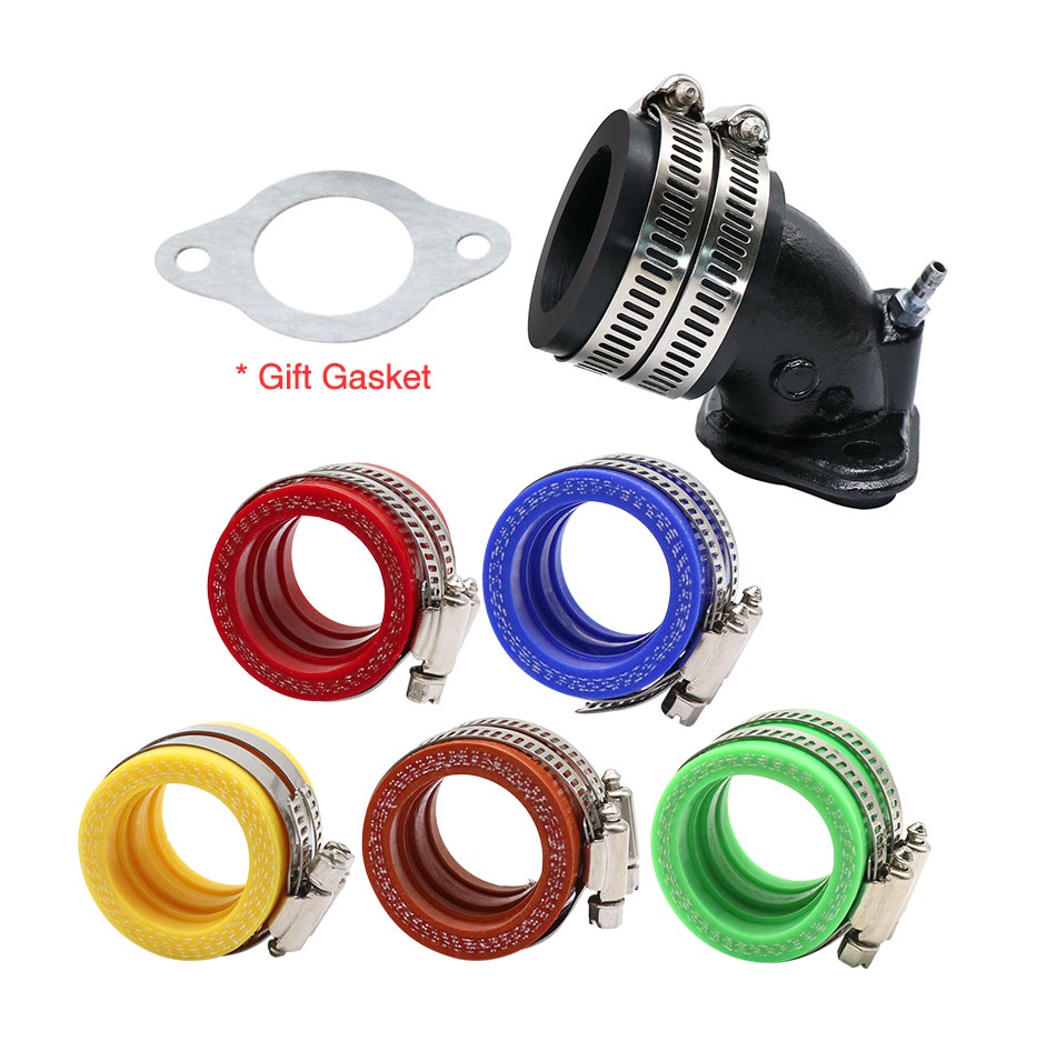 Motorcycle Carburetor Manifold Intake PIPE With 35mm Carburador Adapter ...