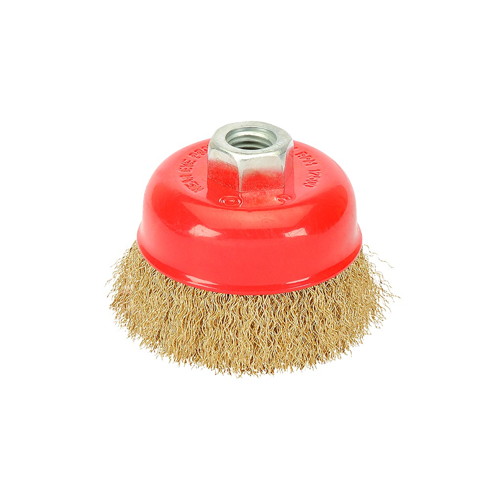 Cup Brush 75mm w/ M10 Nut (Crimped or Twisted Wire) fit for Angle ...