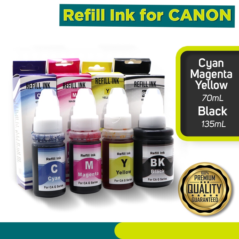 Refill Ink for CANON Printer G-Series G1800 G2800 G3800G G1810 Ink ...