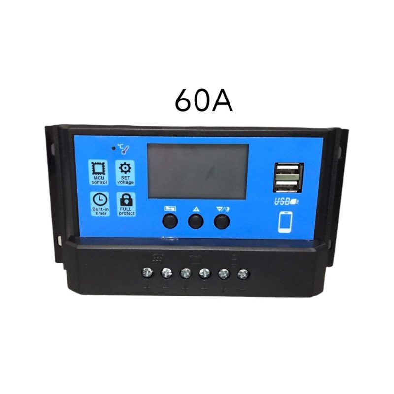 YJSS 12V 24V 10A 20A 30A 40A 50A 60A Intelligent PWM Solar Charge Controller | Shopee Philippines