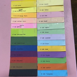 10pcs Cartolina per Roll White / Neon / Dark Colors Colored Paper Arts ...