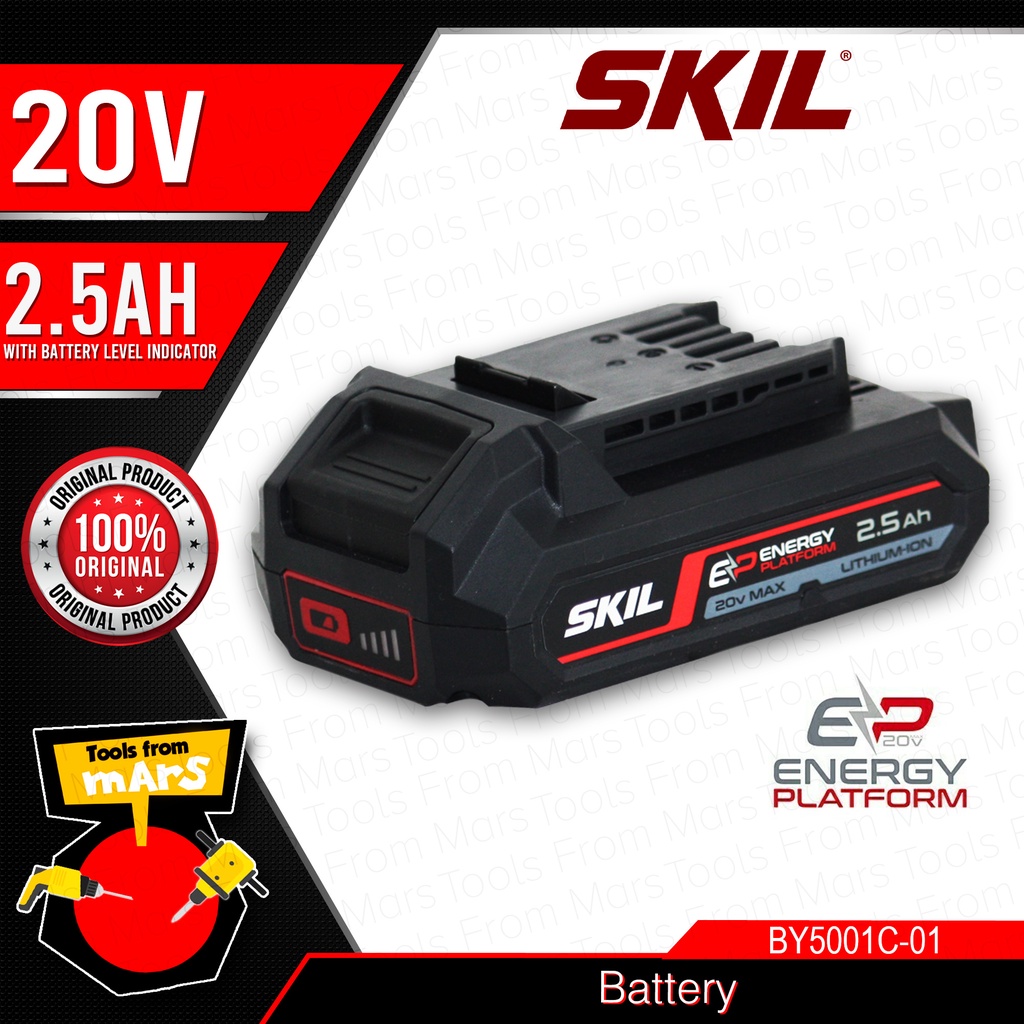 SKIL 20V Lithium-Ion Battery Pack 2.5AH Keep Cool Technology for ...