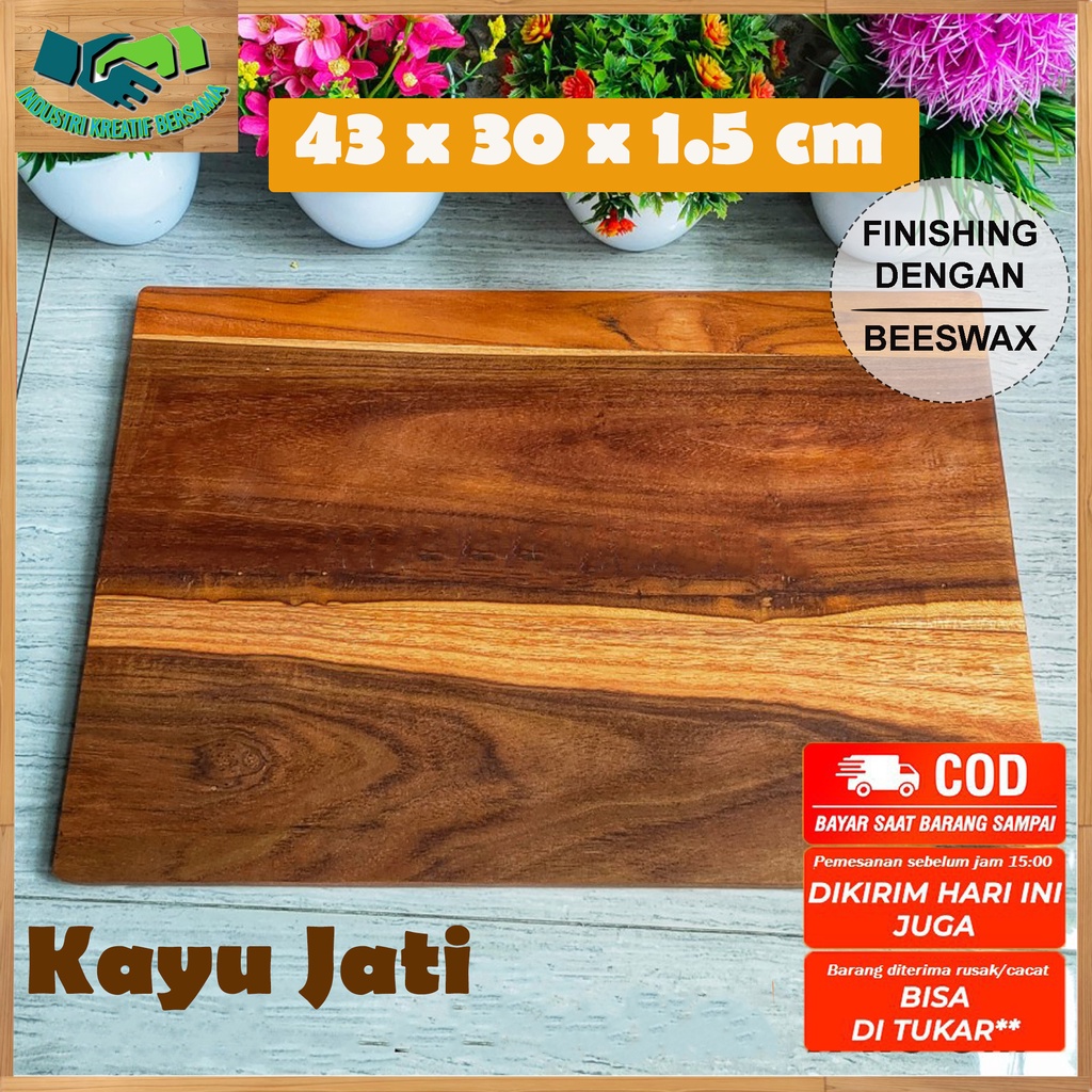 KAYU Premium QUALITY Large Teak Wood Cutting Board - Cake Dough Mat ...