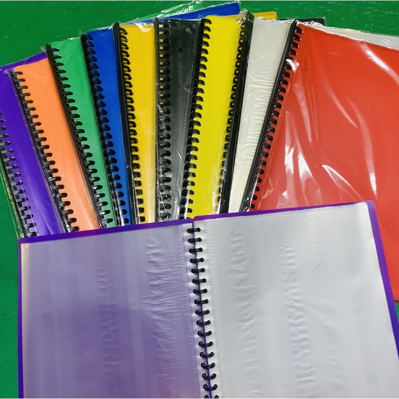 Clear Book Long/Short Refillable 20 pockets | Shopee Philippines