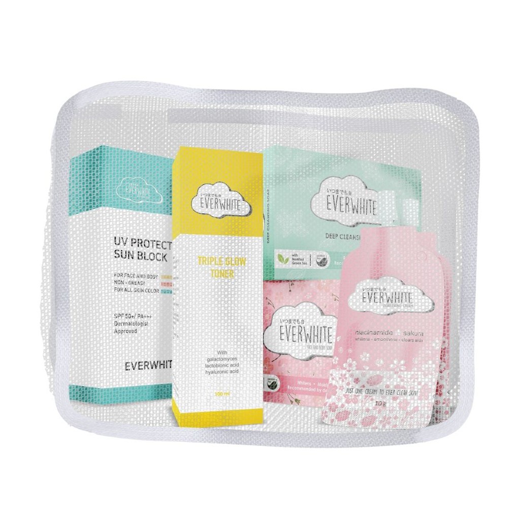 Everwhite Brightening Kit (2x10gniacinamide/sak,Deep cleansing&sakura ...