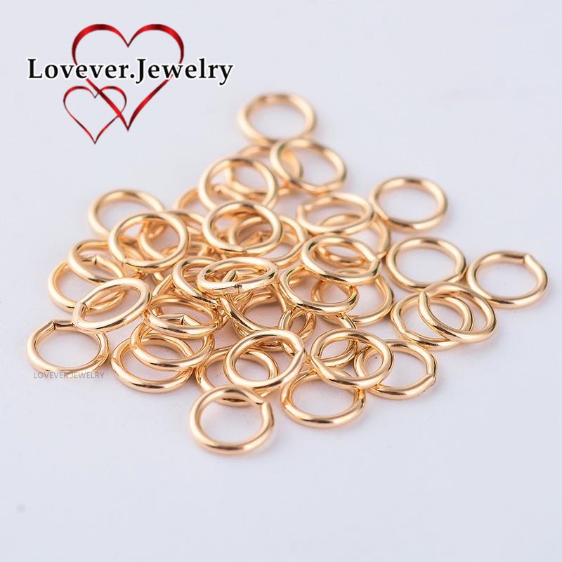 LOVEVER 10k gold open loop closed loop DIY crystal jewelry bracelet ...