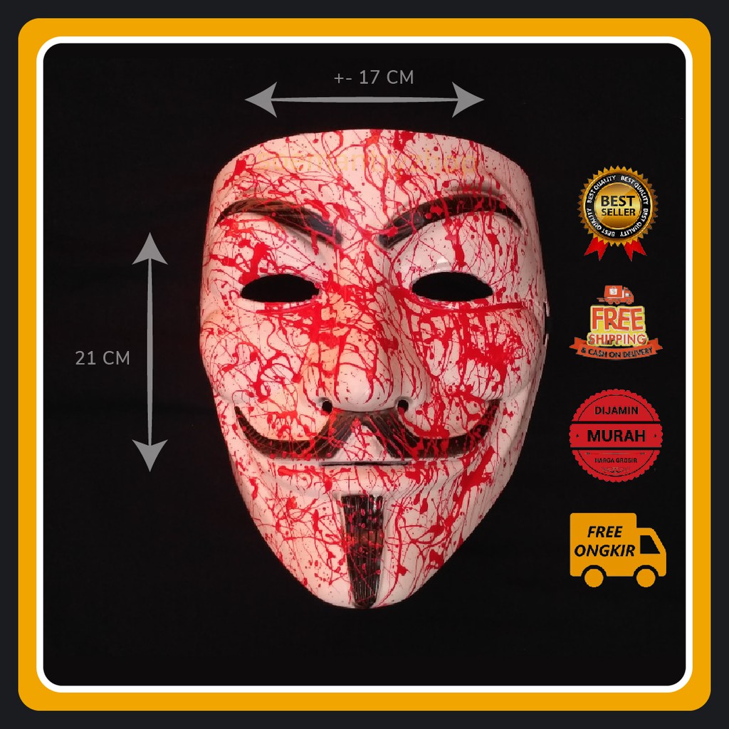 HITAM Anonymous Bloods horror mask cute children's toy anonymouse ...