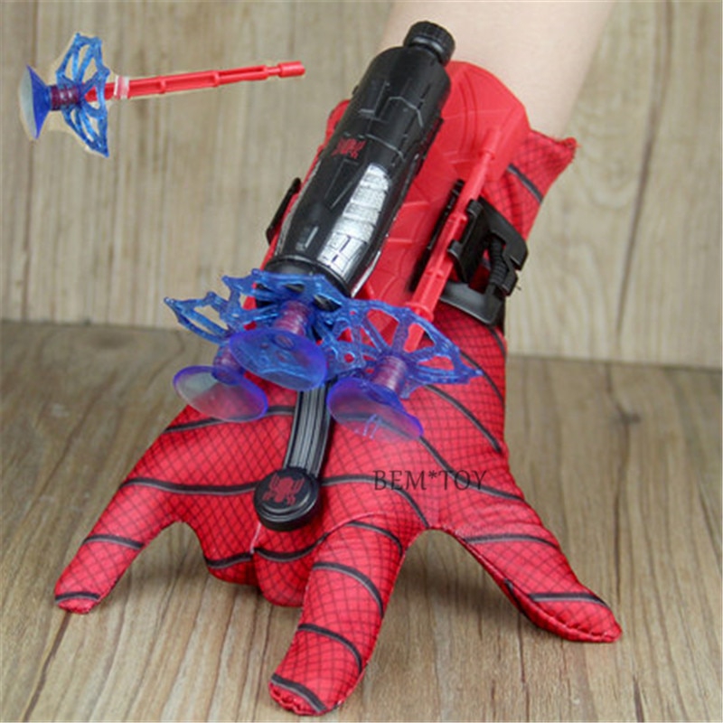Avengers Spider Man Toys Plastic Spiderman Glove Launcher Set Sword ...