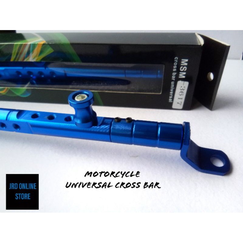 MOTORCYCLE UNIVERSAL ORIGINAL ADJUSTABLE CROSS BAR NMAX/AEROX(BLUE ...