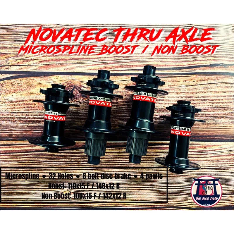 Novatec Microspline Thru Axle Boost/Non Boost Hubs | Shopee Philippines