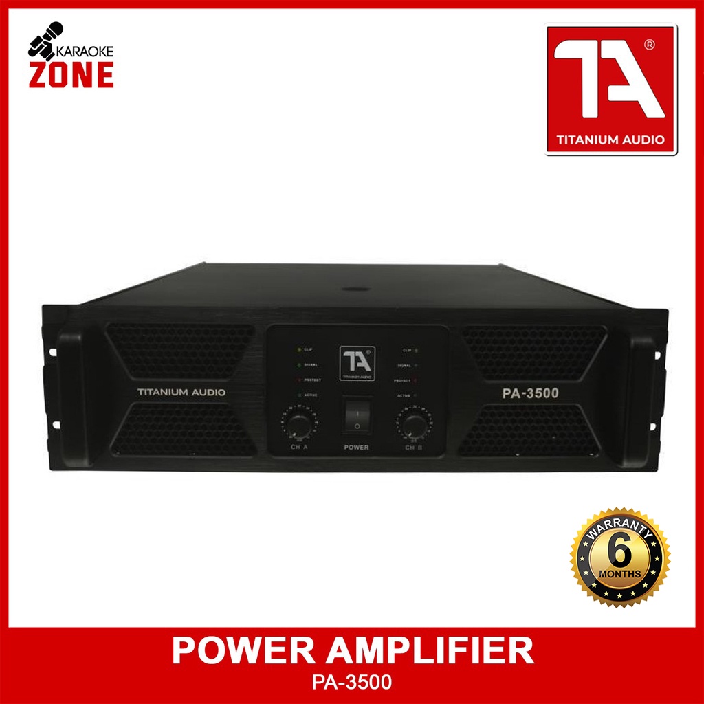 Titanium Audio PA 3500 / Power Amplifier / 2000w RMS / Titanium Audio ...