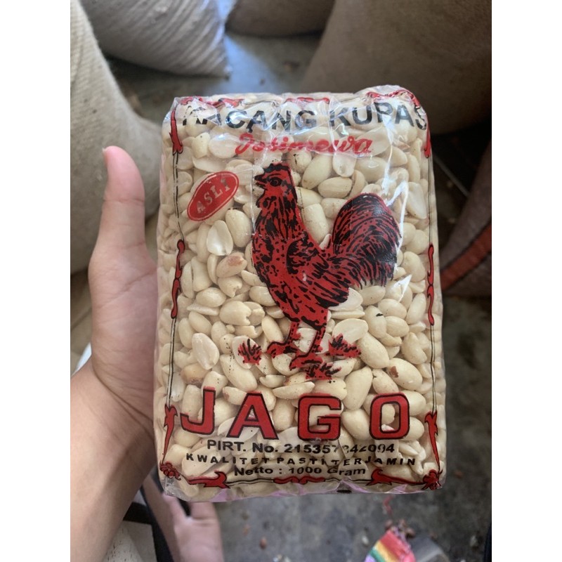 Peanut Peeled Cap Jago 1kg Super | Shopee Philippines