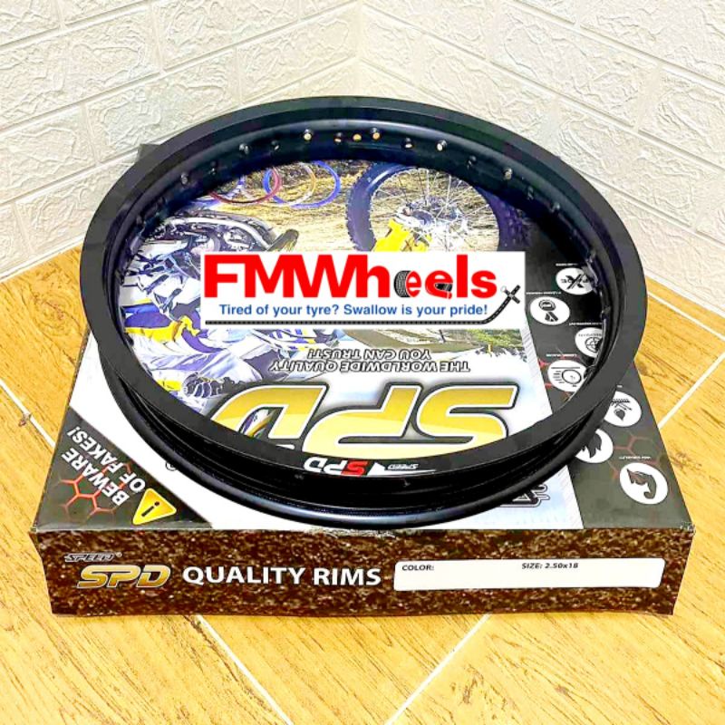 SPEED SPD Alloy Racing Rim Black 36holes 1.60x17 1.85x17 2.15x17 2 ...