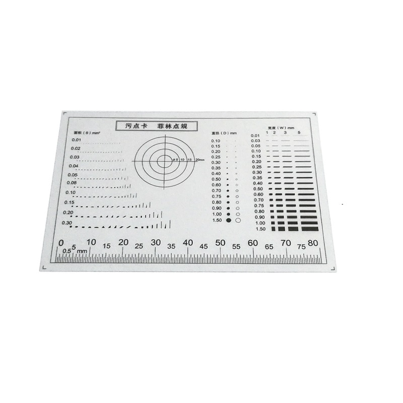 Gauge Point Gauge Transparent Film Stain Card Comparison Card Stain ...
