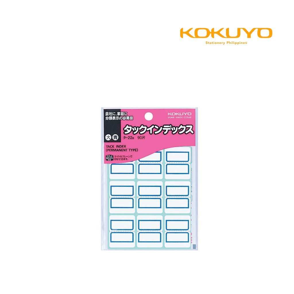 Kokuyo TA-22B Paper Tack Index Label Sticker, Blue | Shopee Philippines