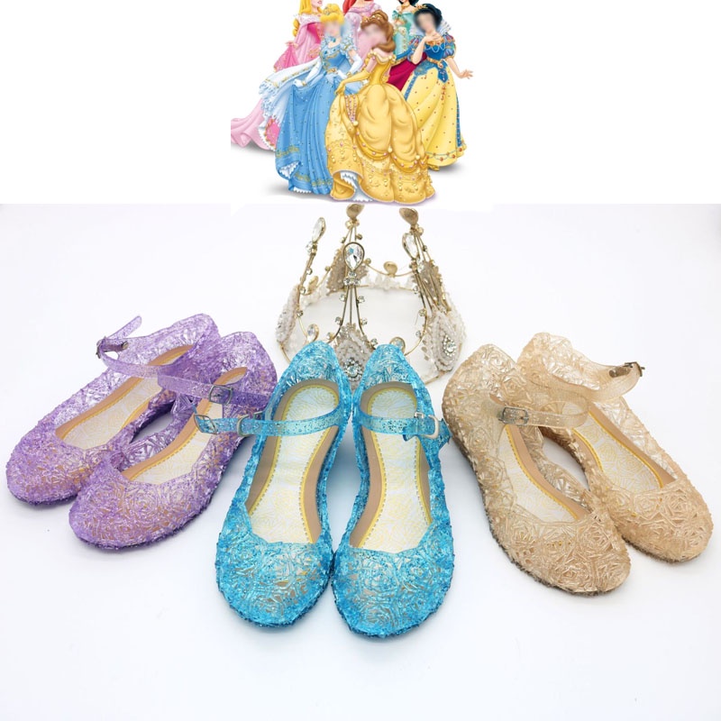 Frozen Else Anna Cinderella Rapunzel Girls Princess Shoes Snow White ...