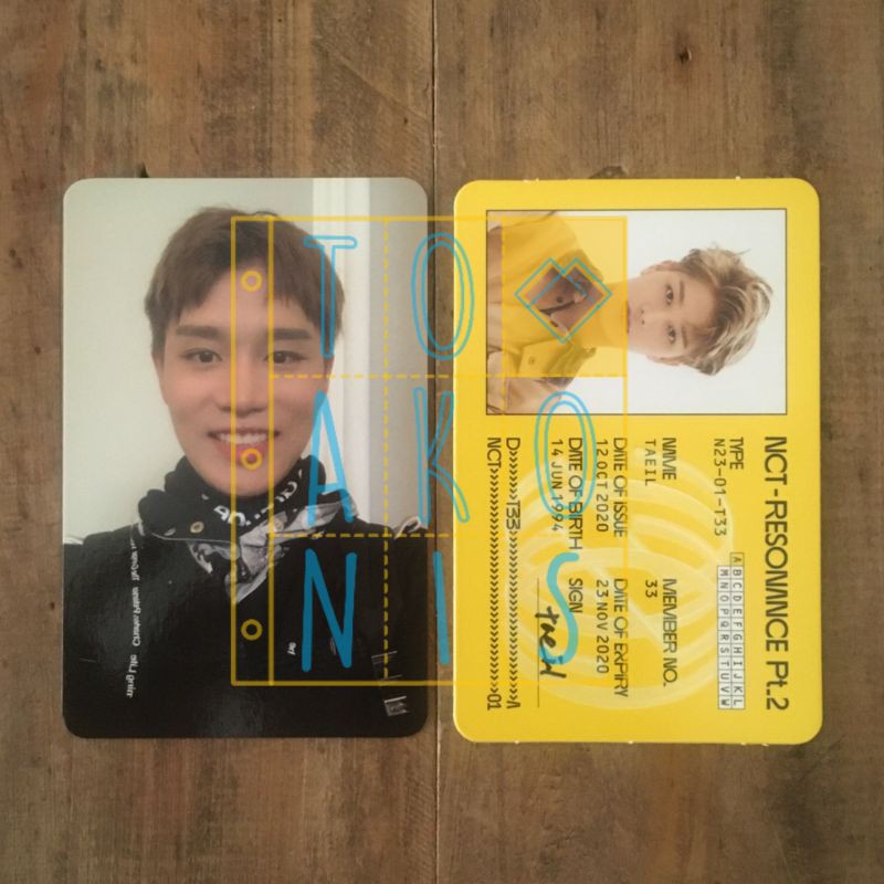 Taeil Departure ID Card+Ace Kit | Shopee Philippines