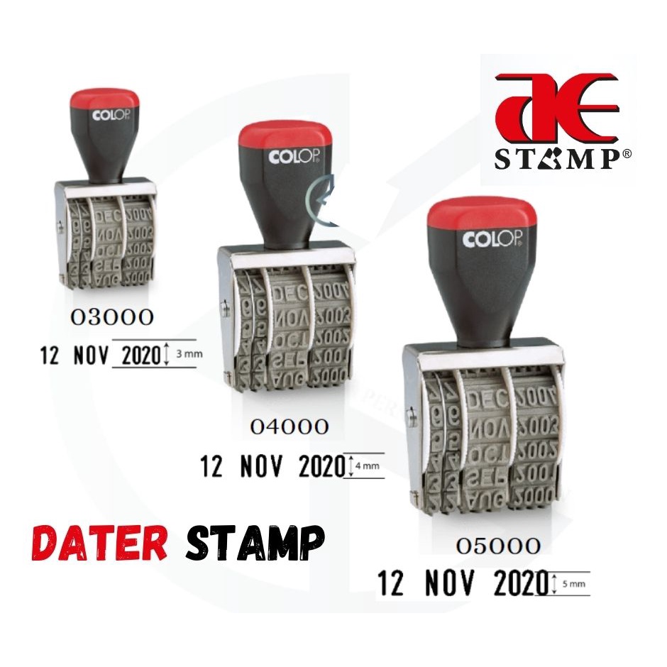 Dater Stamp 3mm/4mm/5mm | Shopee Philippines