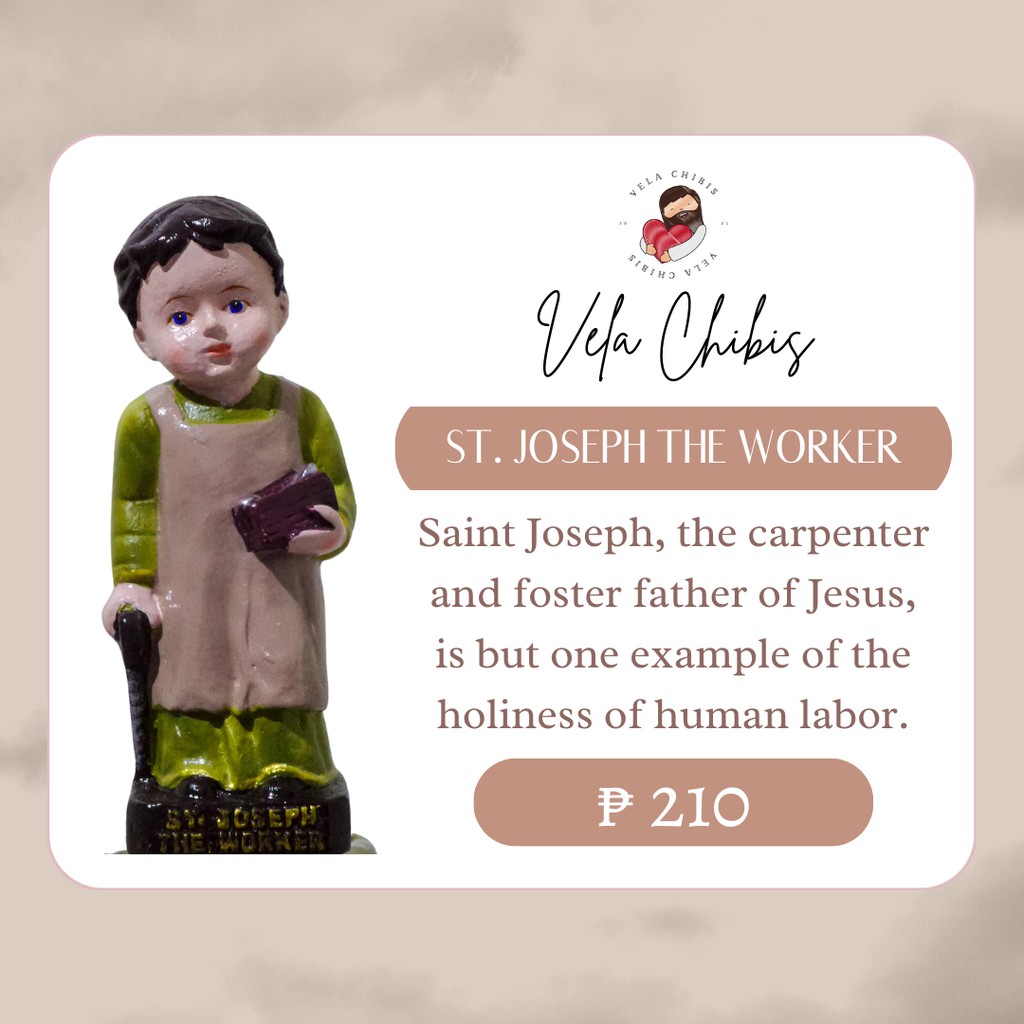 St. Joseph the Worker Chibi Image / Chibi Saint | Shopee Philippines