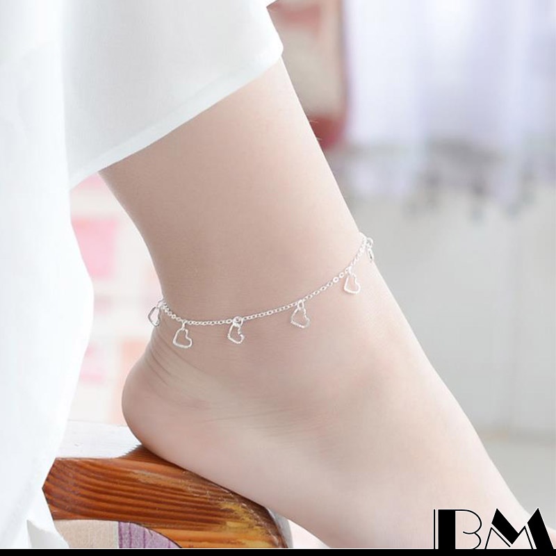 Hollow Love S925 Simple Shape Design Anklet Bracelet For Women | Shopee Philippines
