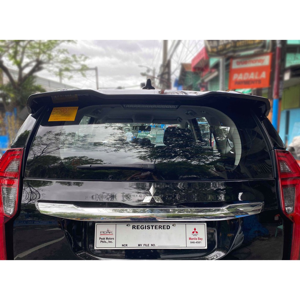 Diamond Black Spoiler For Mitsubishi Montero 2020 to 2023 | Shopee ...