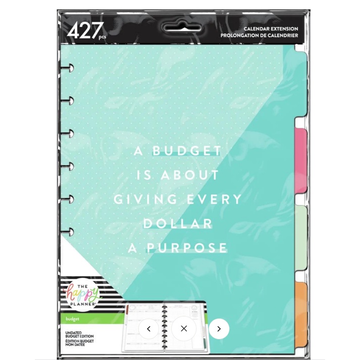Happy Planner Bright Budget Classic Planner Extension Pack | Shopee ...