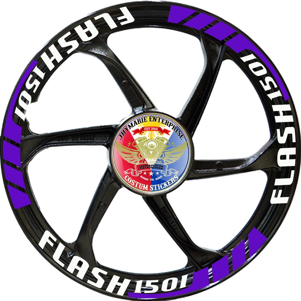 RUSI FLASH 150 i NEW DECAL MAG STICKER GOOD FOR 2 MAGS | Shopee Philippines