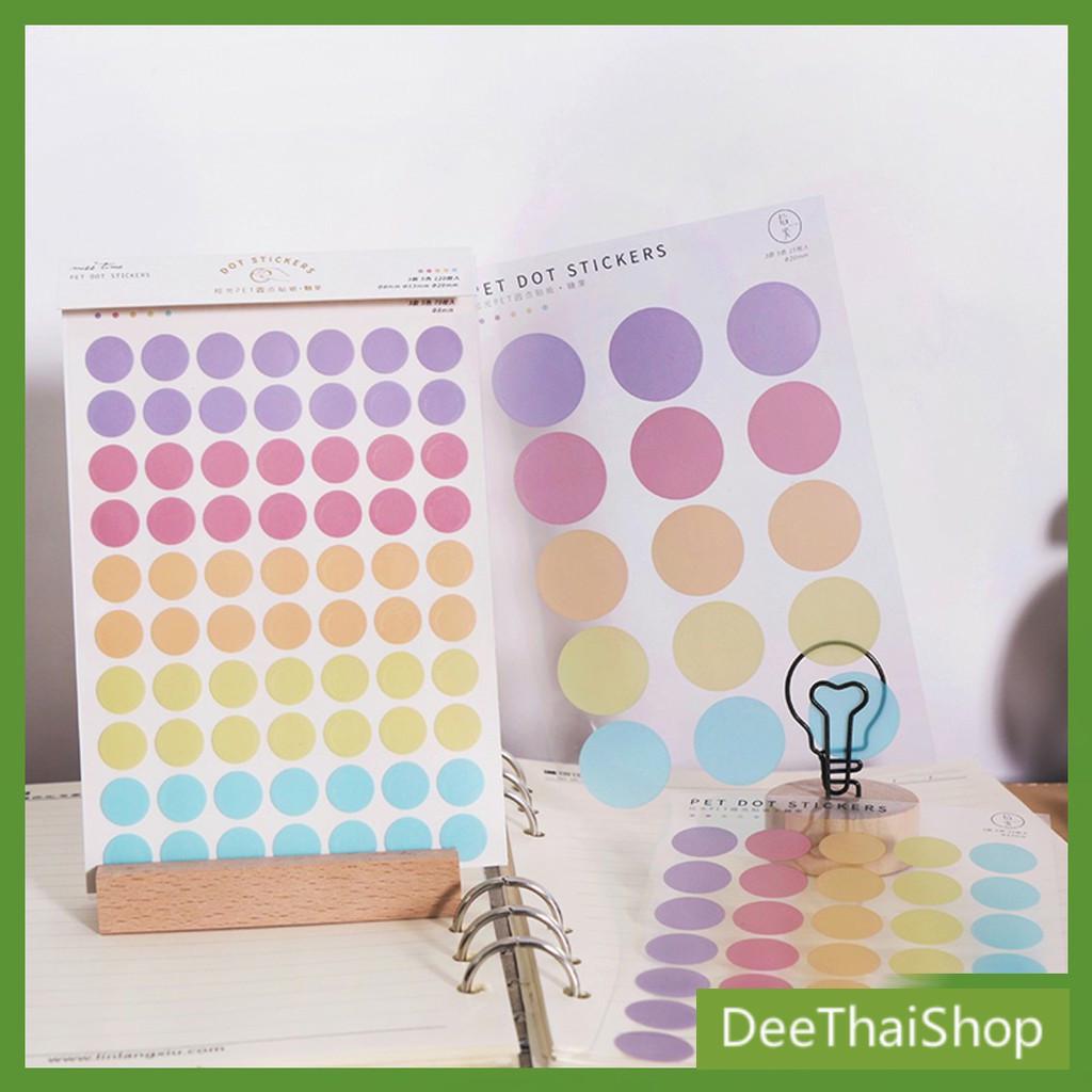 Deethai Colorful Round Sticker Sheet 1 Pack Contains 3 Sheets A Variety ...