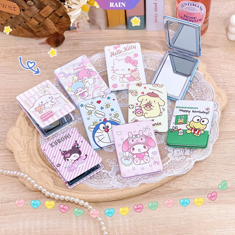 Kawaii Sanrio My Melody Hello Kitty Pom Pom Purin Cartoon PU Rectangle ...