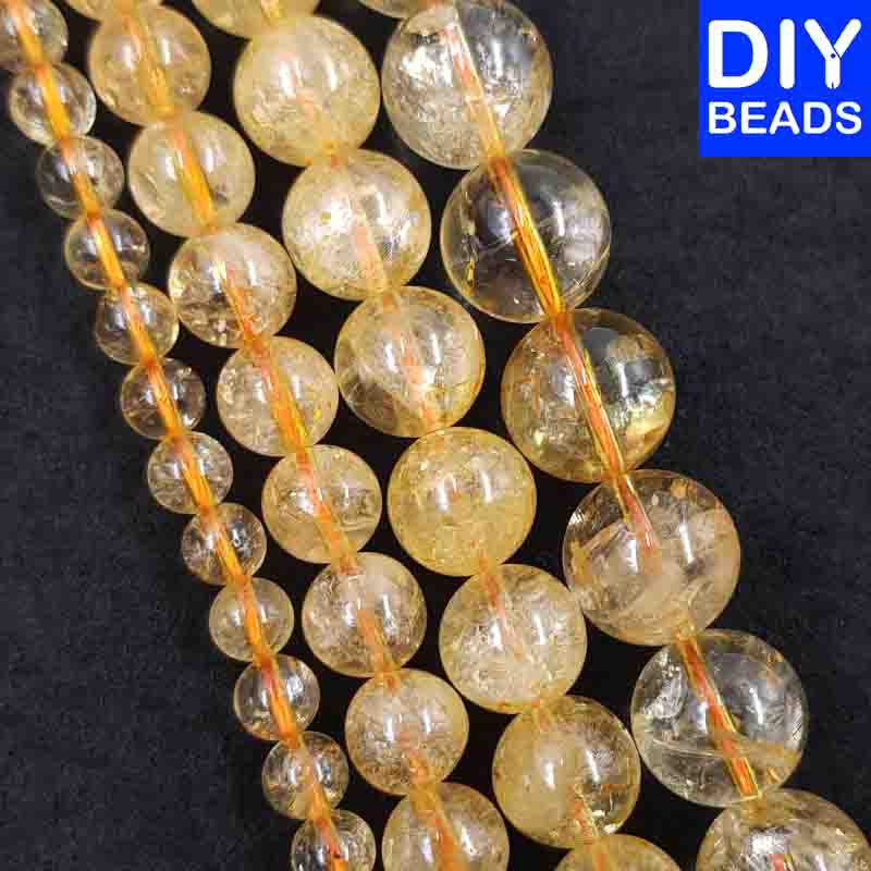 Diy Beads Semi-Precious Stone Citrine Original | Shopee Philippines