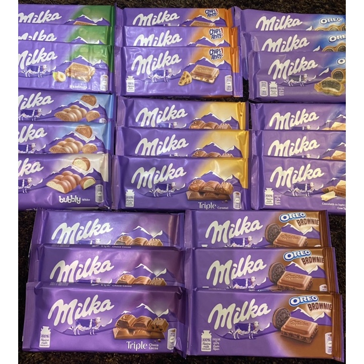 MILKA CHOCOLATE ASSORTED FLAVORS 100g IMPORTED | Shopee Philippines