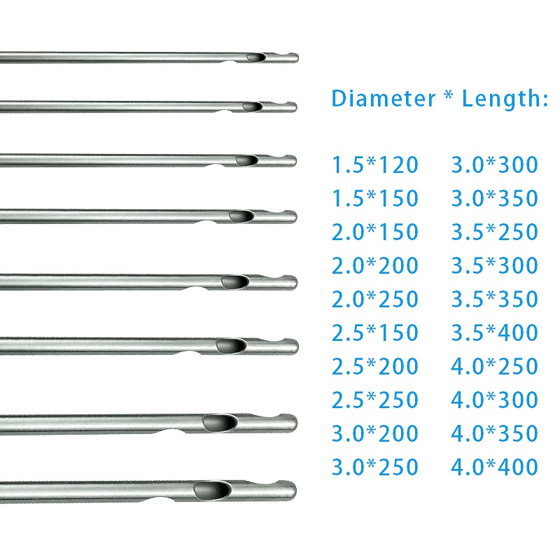 Spiral Liposuction Cannula with 3 Holes Micro Cannulas Needl Stainless ...