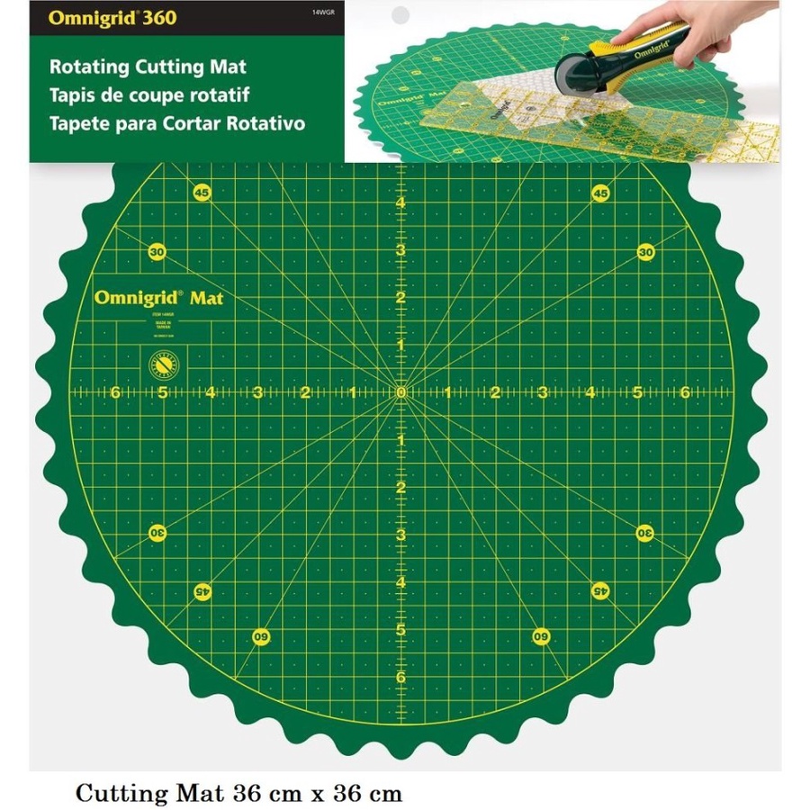 Omnigrid Rotating Cutting Mat Patchwork Ruler | Shopee Philippines