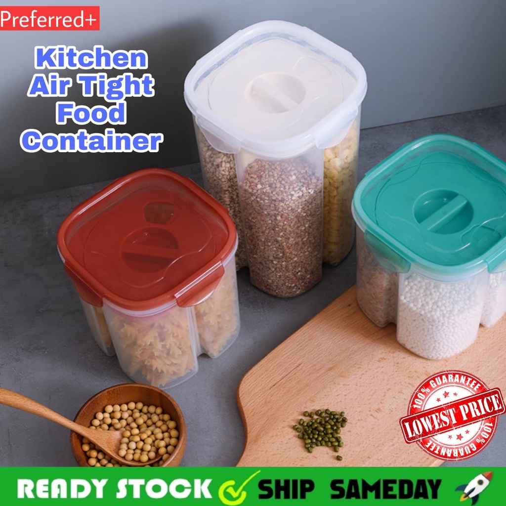 Air Tight Food Storage Container Organizer Dispenser Partition BPA Free ...
