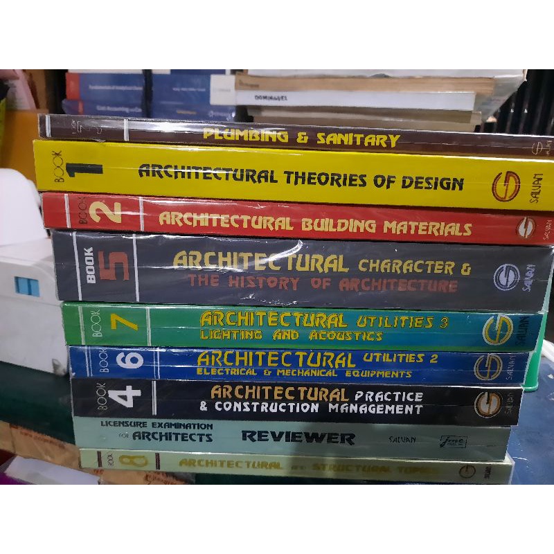 SALVAN ARCHITECTURE BOOKS 9PCS SET COMPLETE | Shopee Philippines