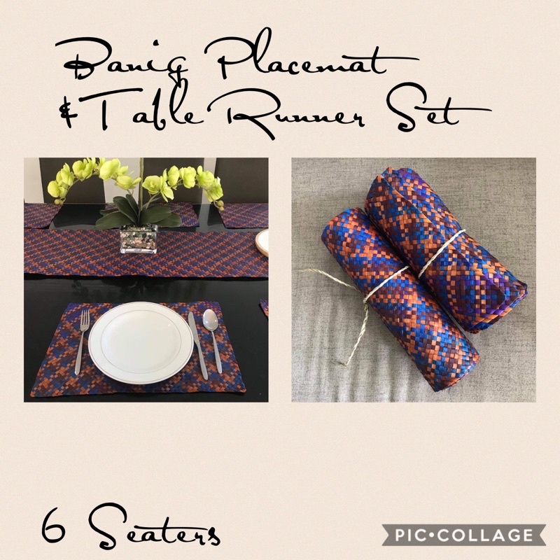 Native Banig Placemat and Table runner Set | Shopee Philippines