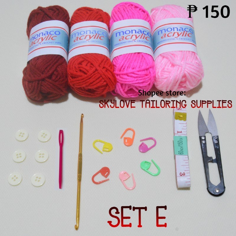 Crochet Set | Crochet Beginner's Set | Starter Kit for Beginners |4ply ...