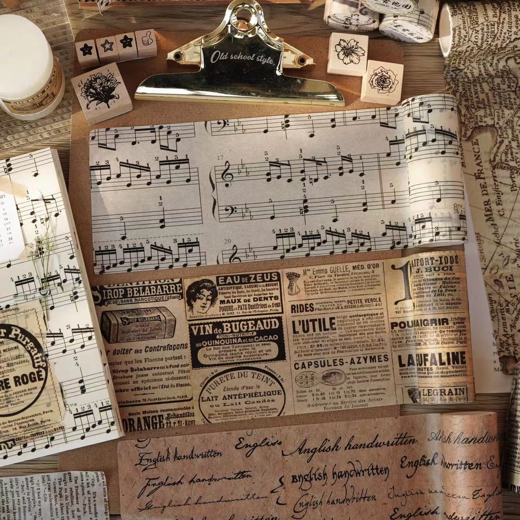 10cm*2m Retro English Alphabet Poster ins paper sticker | Shopee Philippines