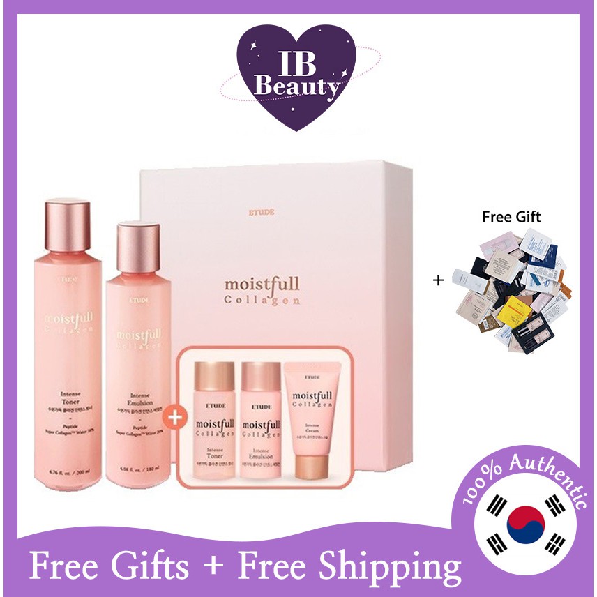 [ETUDE HOUSE] Moistfull Collagen Intense Skin Care Set (2 Kinds ...