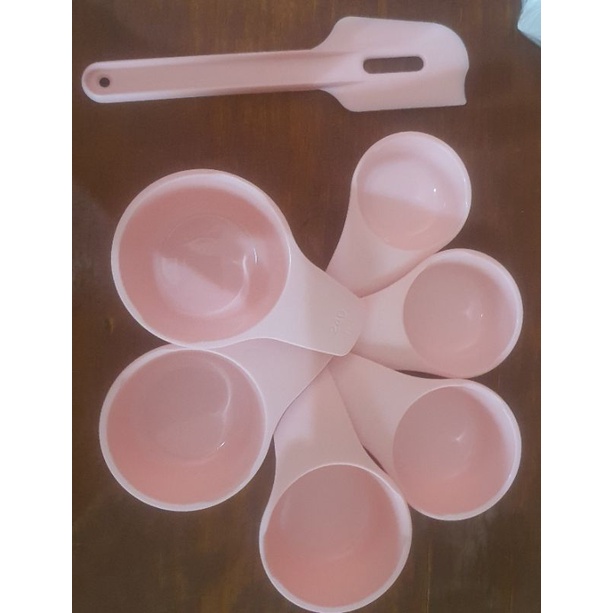 Tupperware Measuring Cup Set (6pcs) With Paddle Scraper | Shopee ...